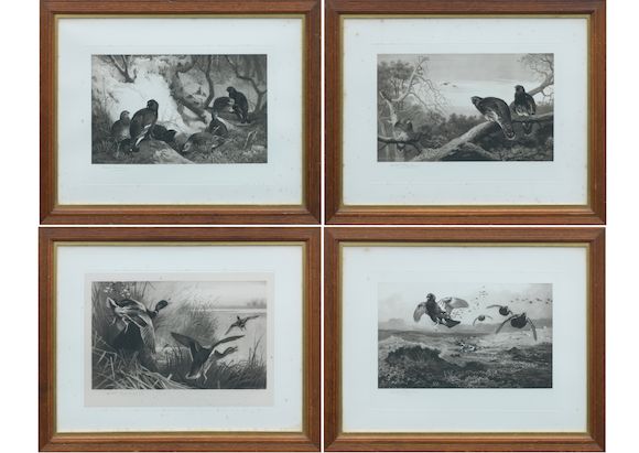 Bonhams : Archibald Thorburn (British, 1860-1935) A set of four signed ...