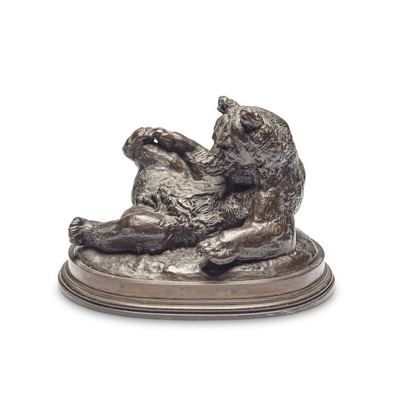 Bonhams : Antoine-Louis Barye (French 1795-1875) A patinated bronze ...