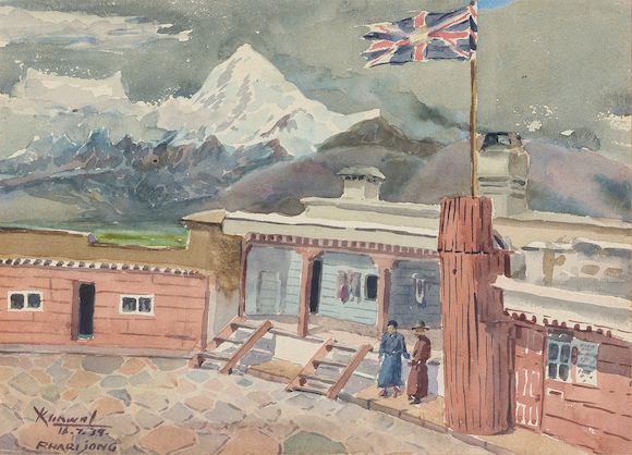 Bonhams : Kanwal Krishna (Indian, 1910-1993) The British residence ...
