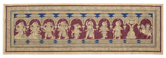 Bonhams : Pranab Narayan Das (B.1976) Untitled (Dashavatar, Oriya ...