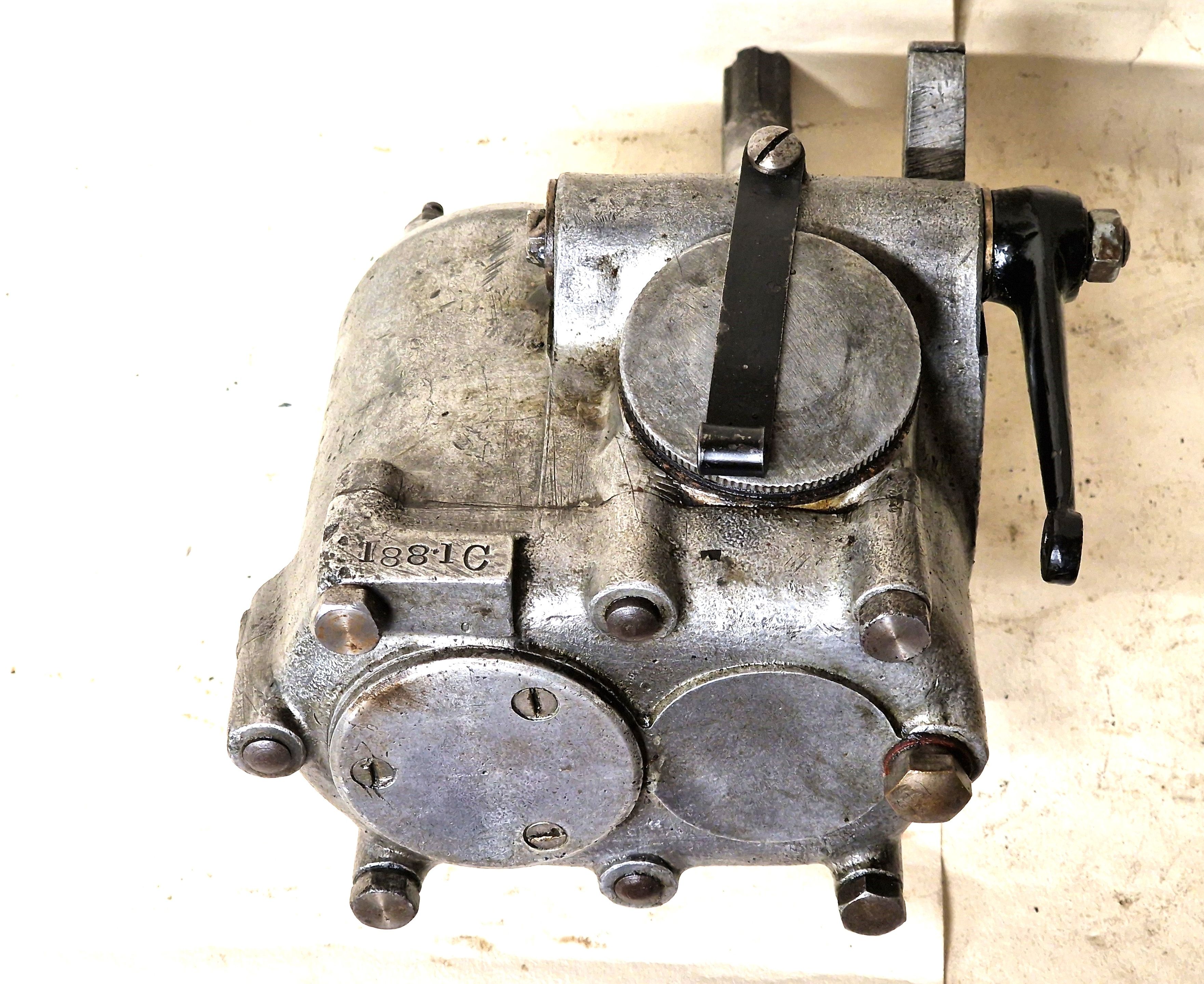 Bonhams Cars : A Close Ratio Scott gearbox, petrol tank and other Scott ...