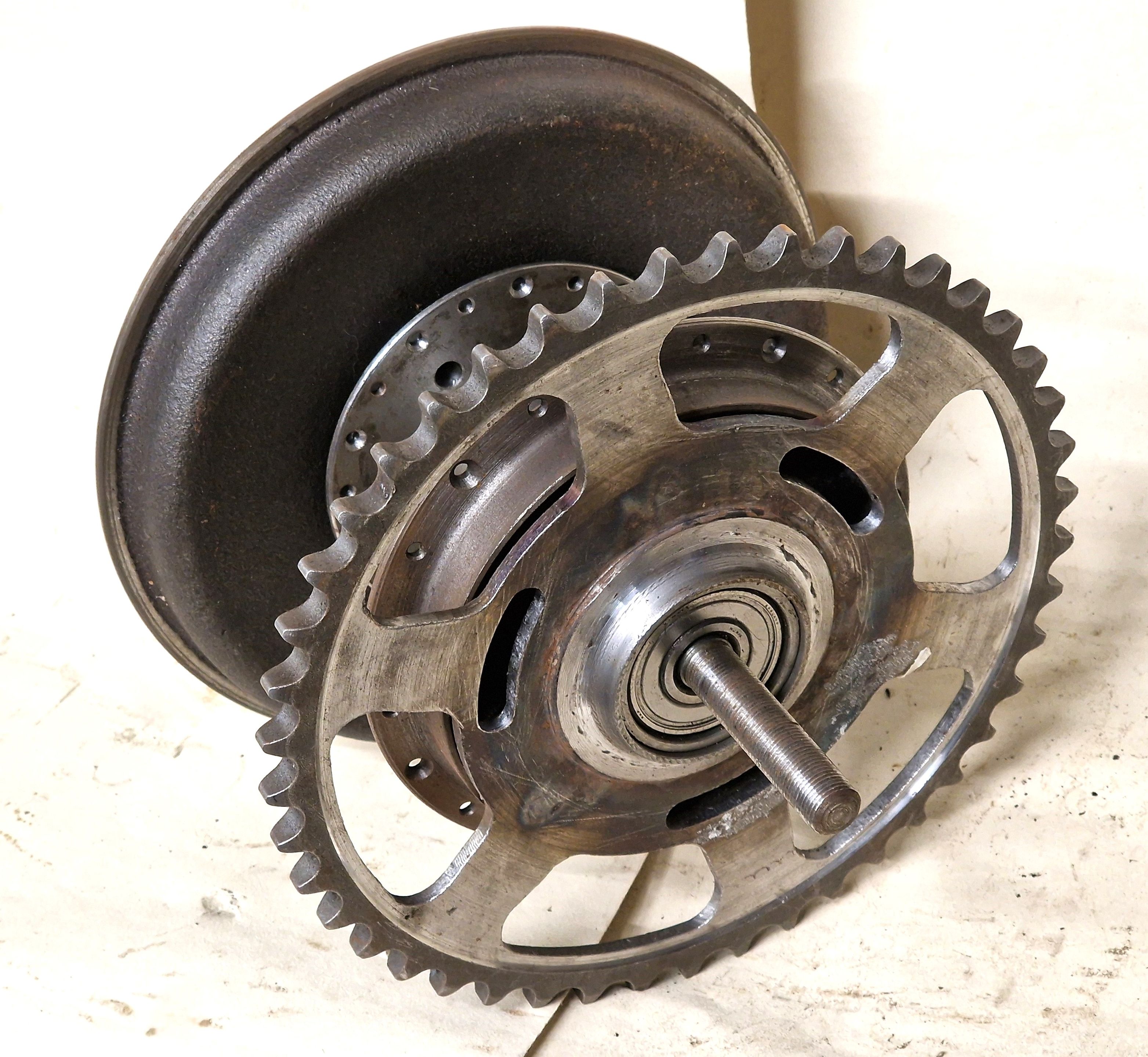 Bonhams Cars : A modern replica Enfield rear hub and a good selection ...