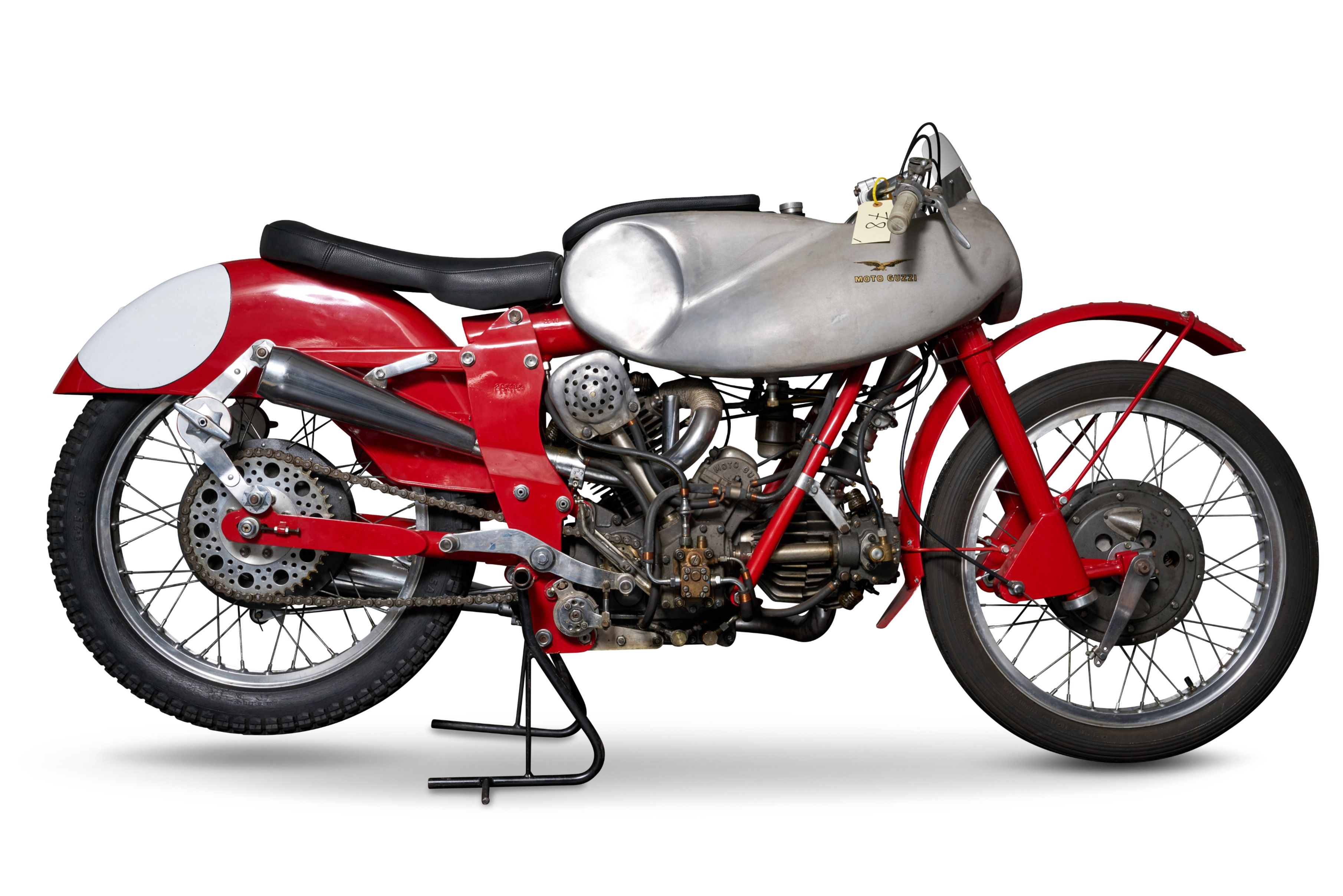 Bonhams Cars : c.1951 Moto Guzzi 500cc Bicilindrica Racing Motorcycle Frame no. 2C18 and 2C*18 ...