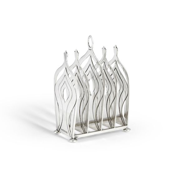 Bonhams : GEORGE GRANT MACDONALD: an Elizabeth II silver letter rack ...