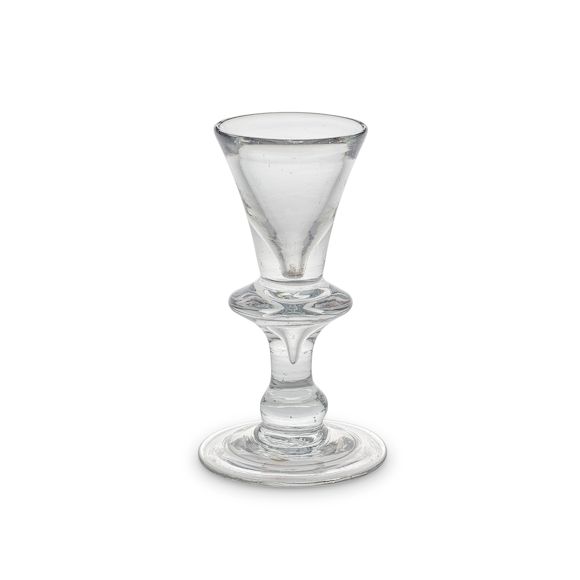 Bonhams : A rare deceptive heavy baluster dram or toastmaster's glass ...