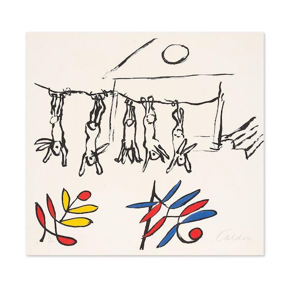 Bonhams Cornette de Saint Cyr : ALEXANDER CALDER (1898-1976) Les Lapins ...