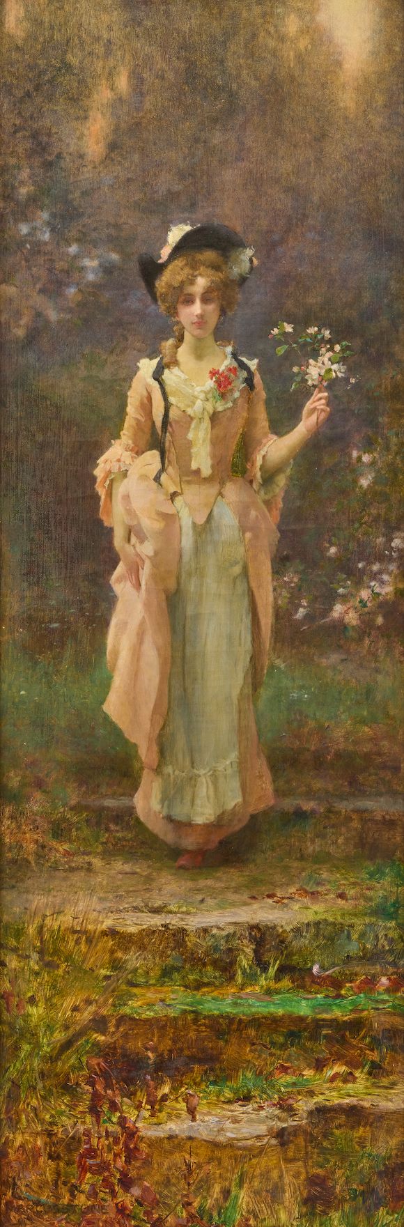 Bonhams : Marcus Stone, RA (British, 1840-1921) Blossoms