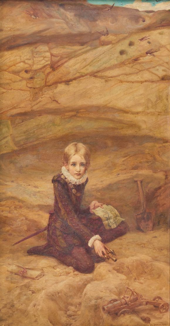 Bonhams : Arthur A. Dixon (British, 1872-1959) Sand builders