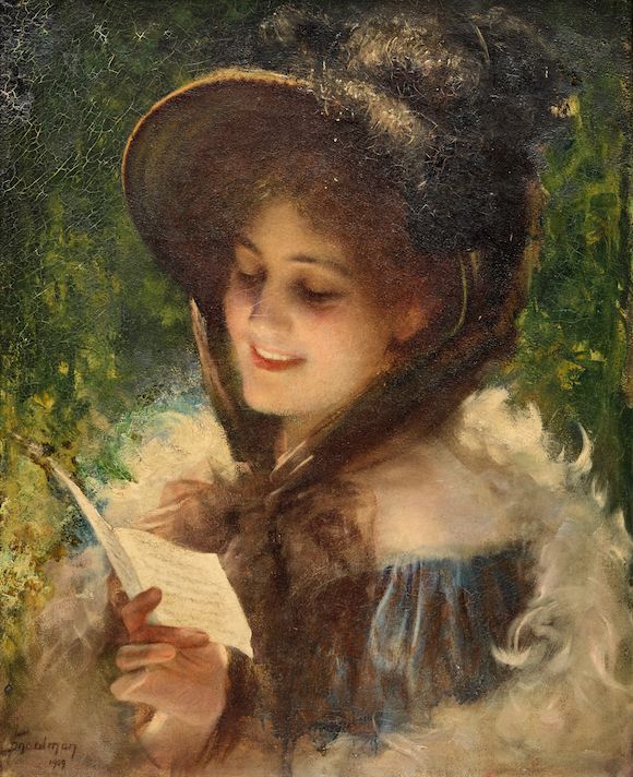 Bonhams : Isaac Snowman (British, 1874-1947) A letter of love