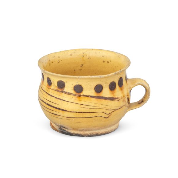 Bonhams : A Staffordshire slipware porringer, late 17th or early 18th ...