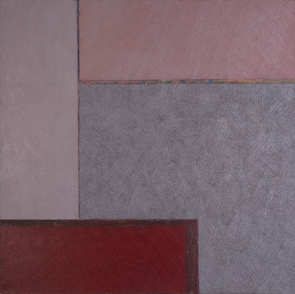 Bonhams : Alan Green (British, 1931-2003) Red Rectangle to Grey Angle ...