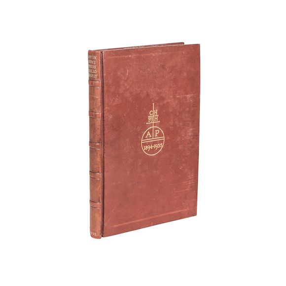 Bonhams : ASHENDENE PRESS HORNBY (C.St.J.) A Descriptive Bibliography ...