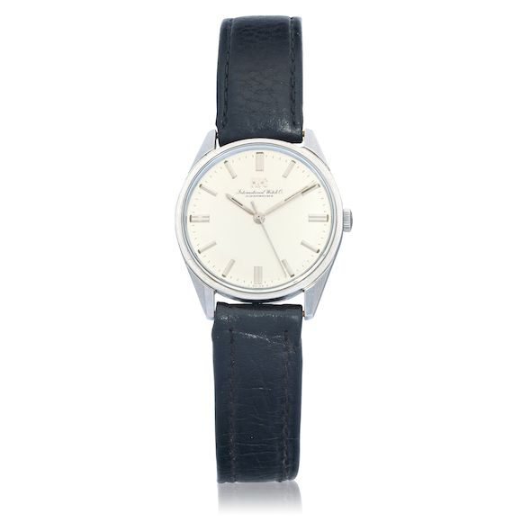Bonhams : IWC. A stainless steel manual wind wristwatch Ref: R810 ...