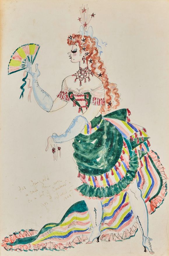 Bonhams : Joseph Fretwell III (American, 1915-1992) Costume design for ...
