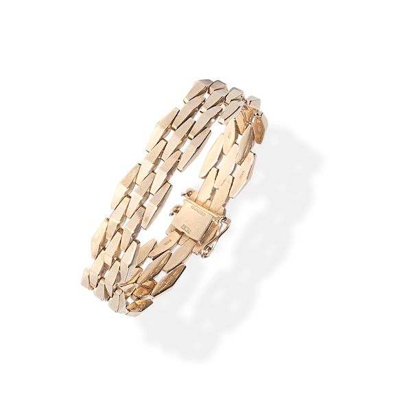 Bonhams : CROPP AND FARR: GOLD BRACELET, 1963