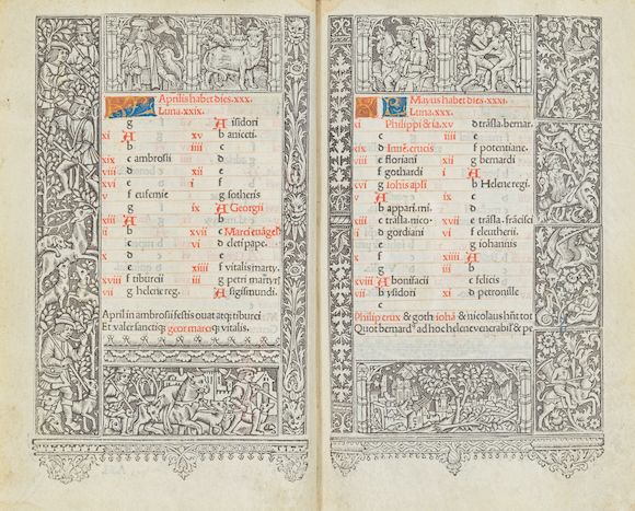 Bonhams : BOOK OF HOURS, USE OF ROME Hore dive virginis Marie secundum ...