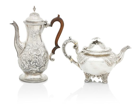 Bonhams : An early Victorian presentation teapot By Joseph & Albert ...