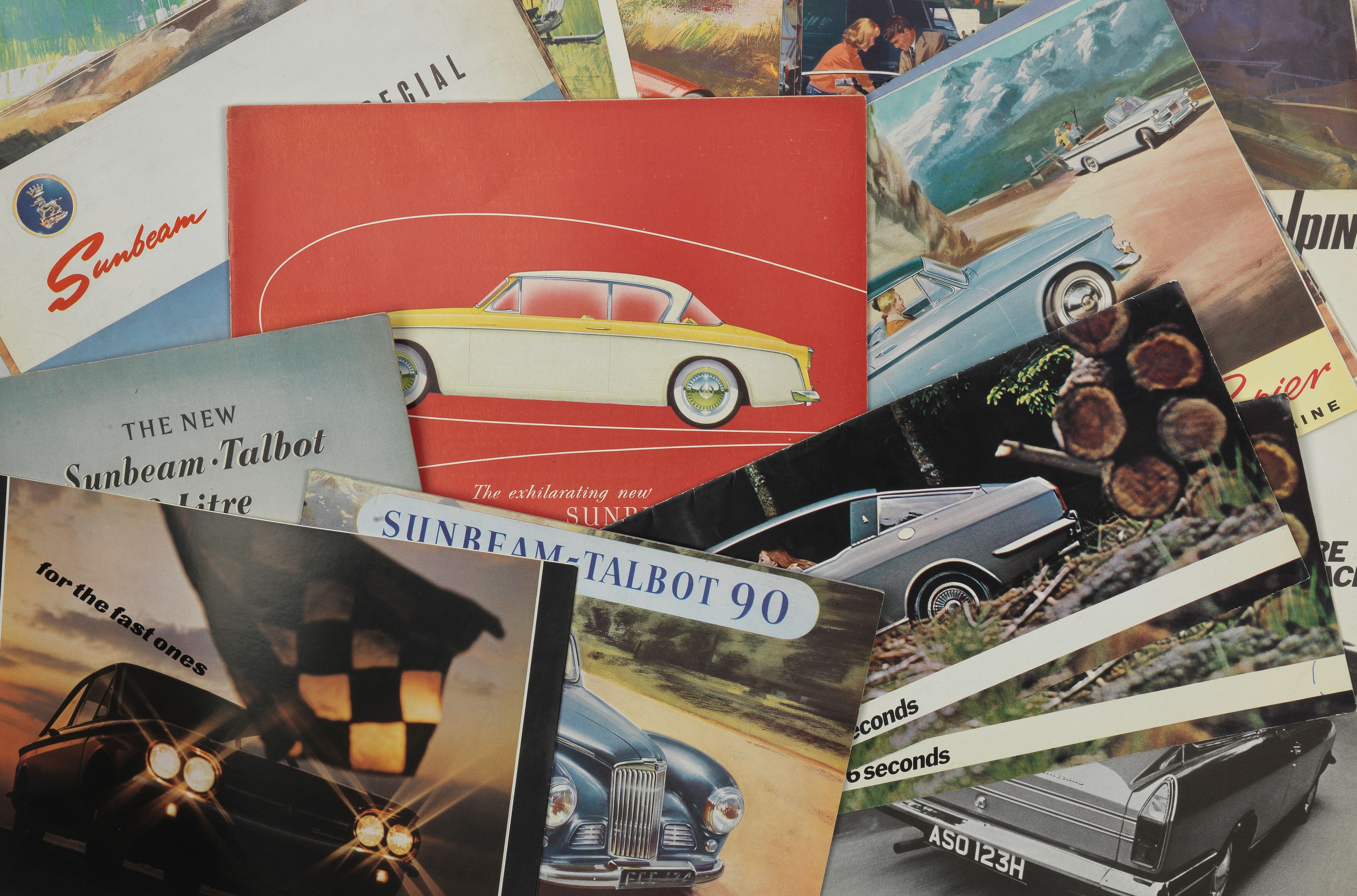 Bonhams Cars : SUNBEAM and SUNBEAM-TALBOT: Assorted brochures for ...