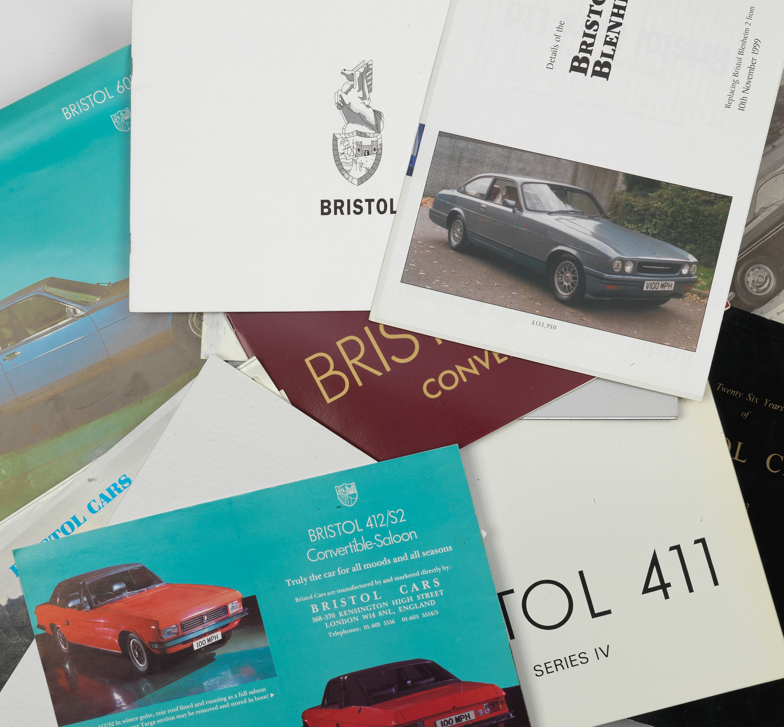 Bonhams Cars : BRISTOL: Sales brochures and ephemera for various models, mid-1950s-1970s, ((Qty))