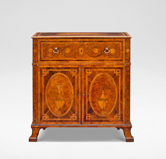 Bonhams : An important George III Indian rosewood, fustic, tulipwood ...