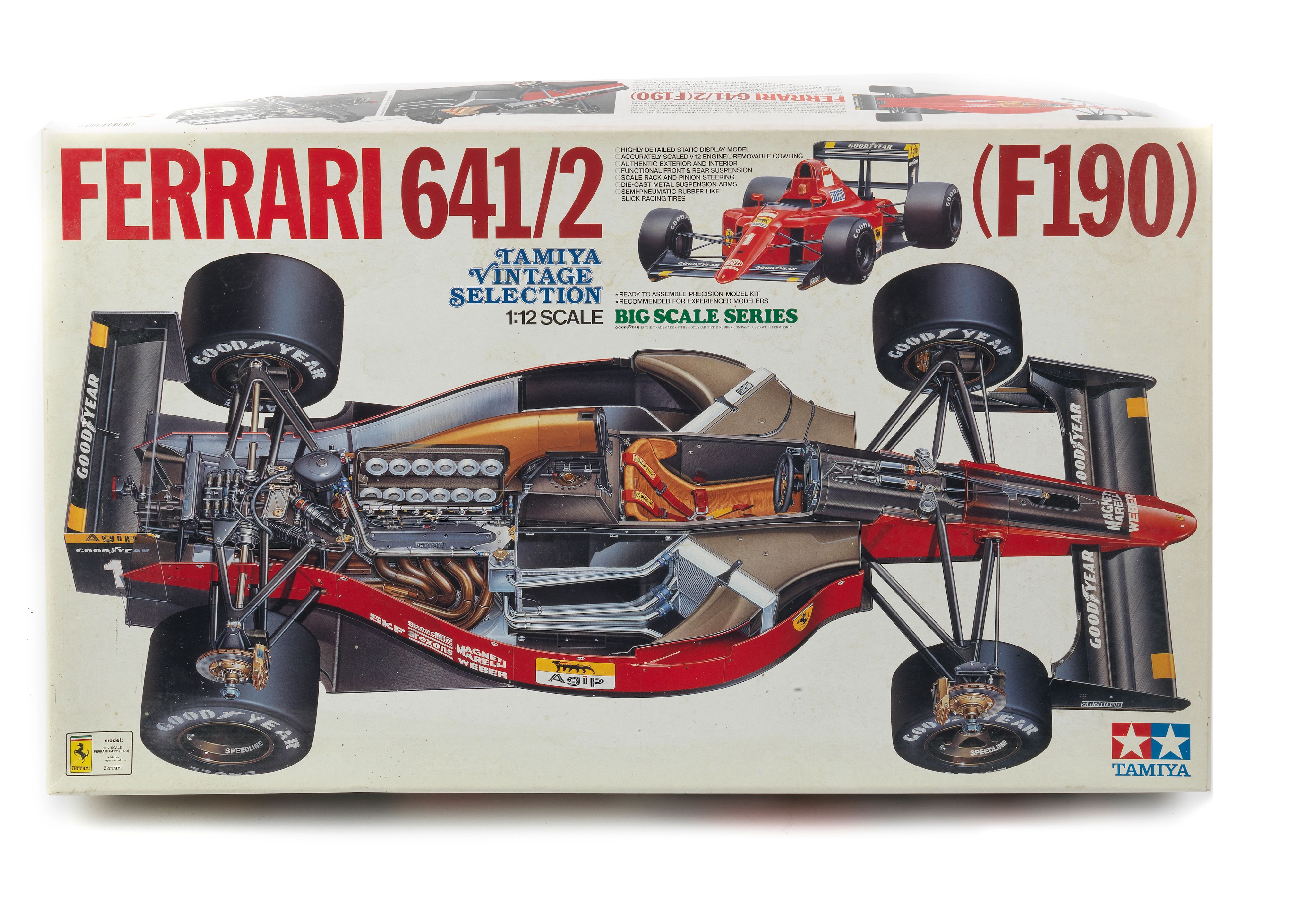 Bonhams Cars : A boxed 1:12 scale plastic model kit of a Ferrari 641/2 ...