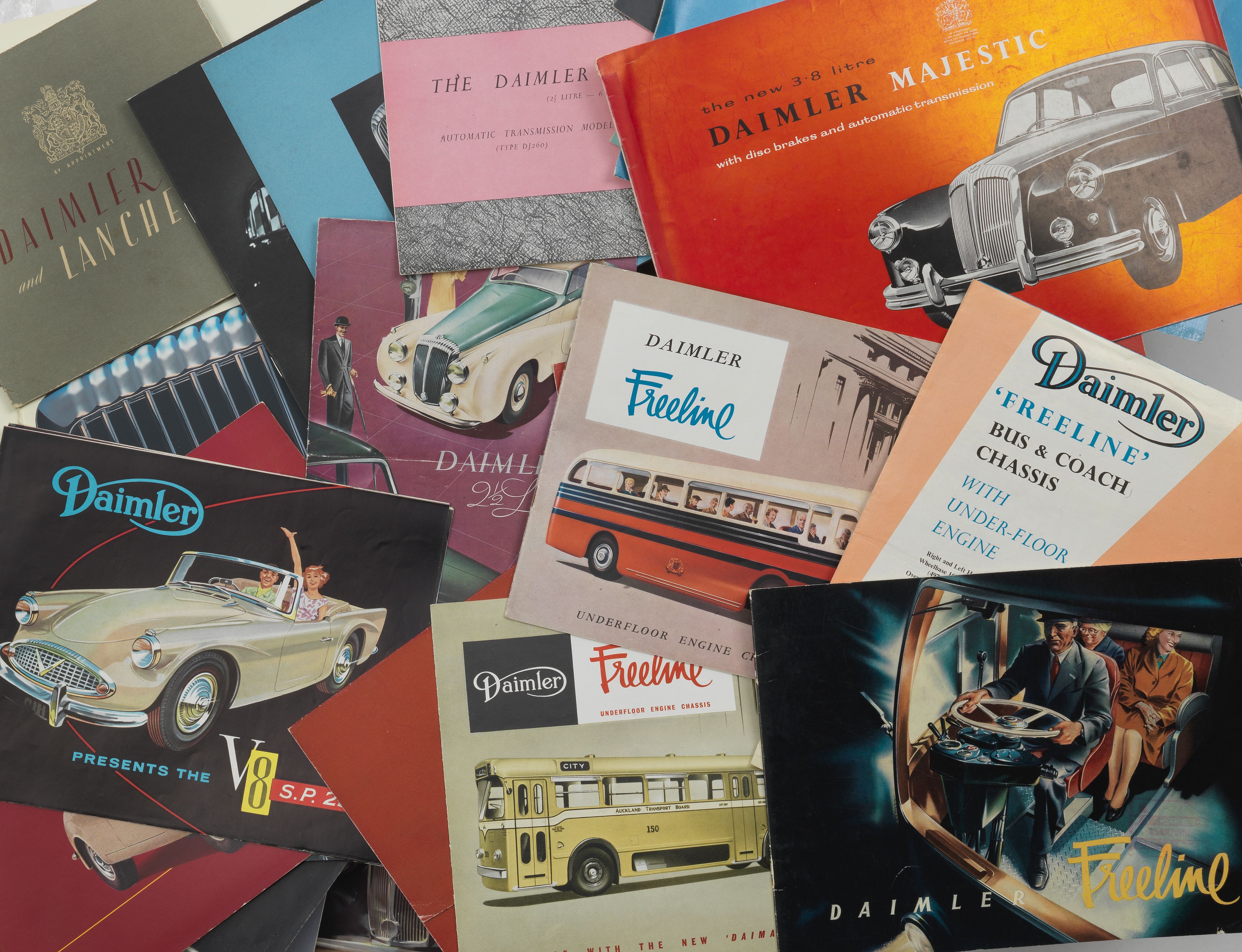 Bonhams Cars : DAIMLER: Assorted sales brochures for post-War models ...