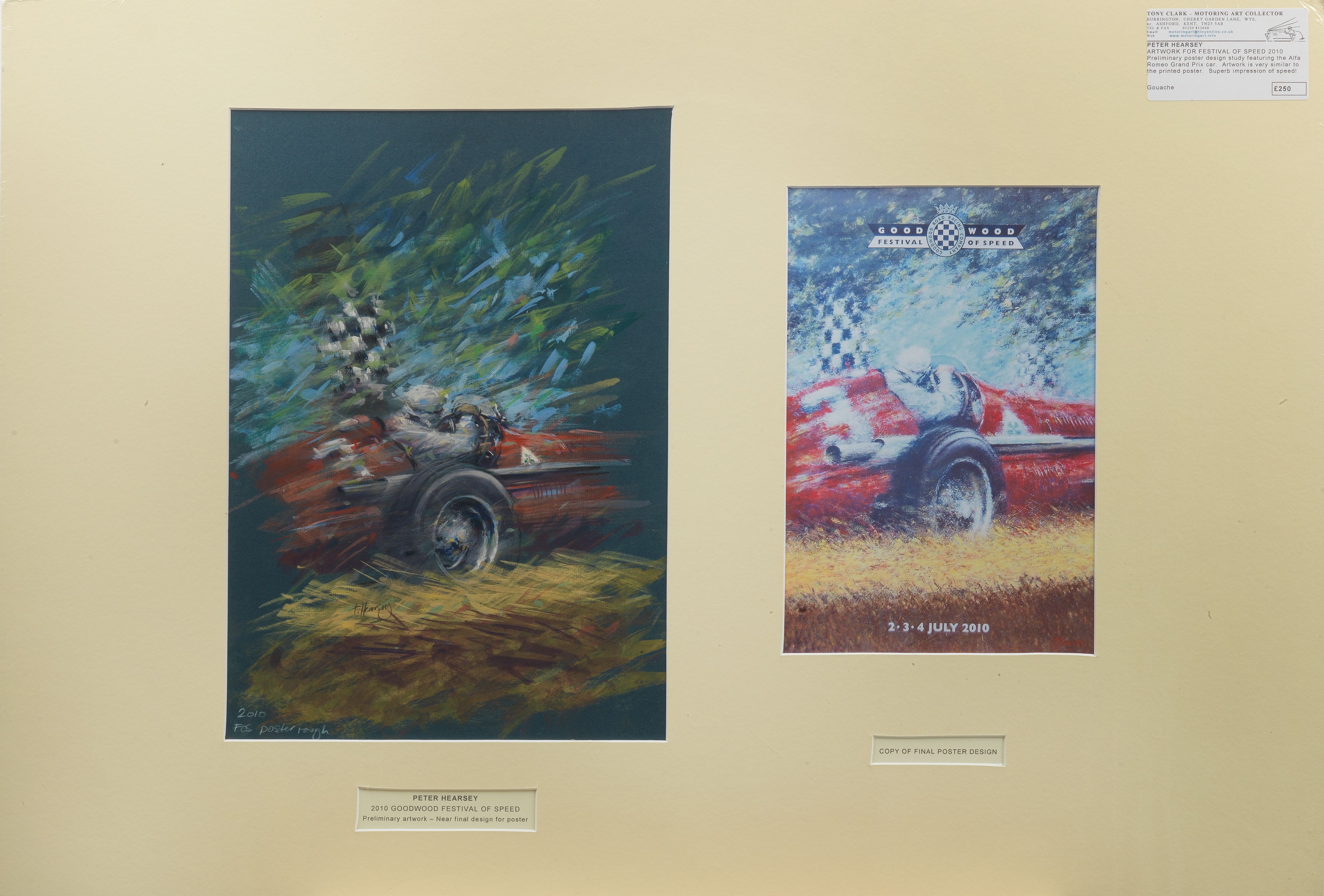 Bonhams Cars : Peter Hearsey (British), a preliminary poster design for ...