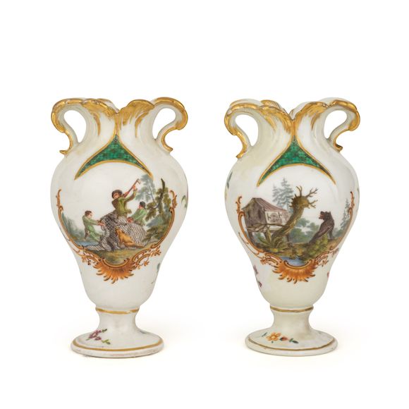 Bonhams Cornette de Saint Cyr : Paire de vases en porcelaine de Meissen ...