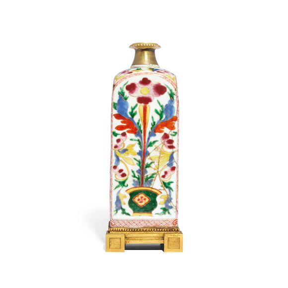 Bonhams : A French gilt bronze mounted Chinese porcelain gin bottle The ...