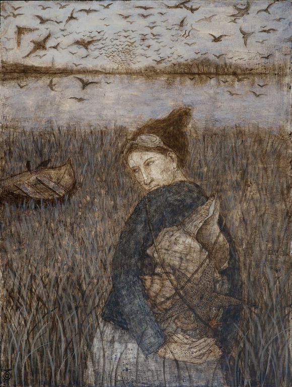 Bonhams : Buba Arabuli (Georgian, born 1971) Far away unframed