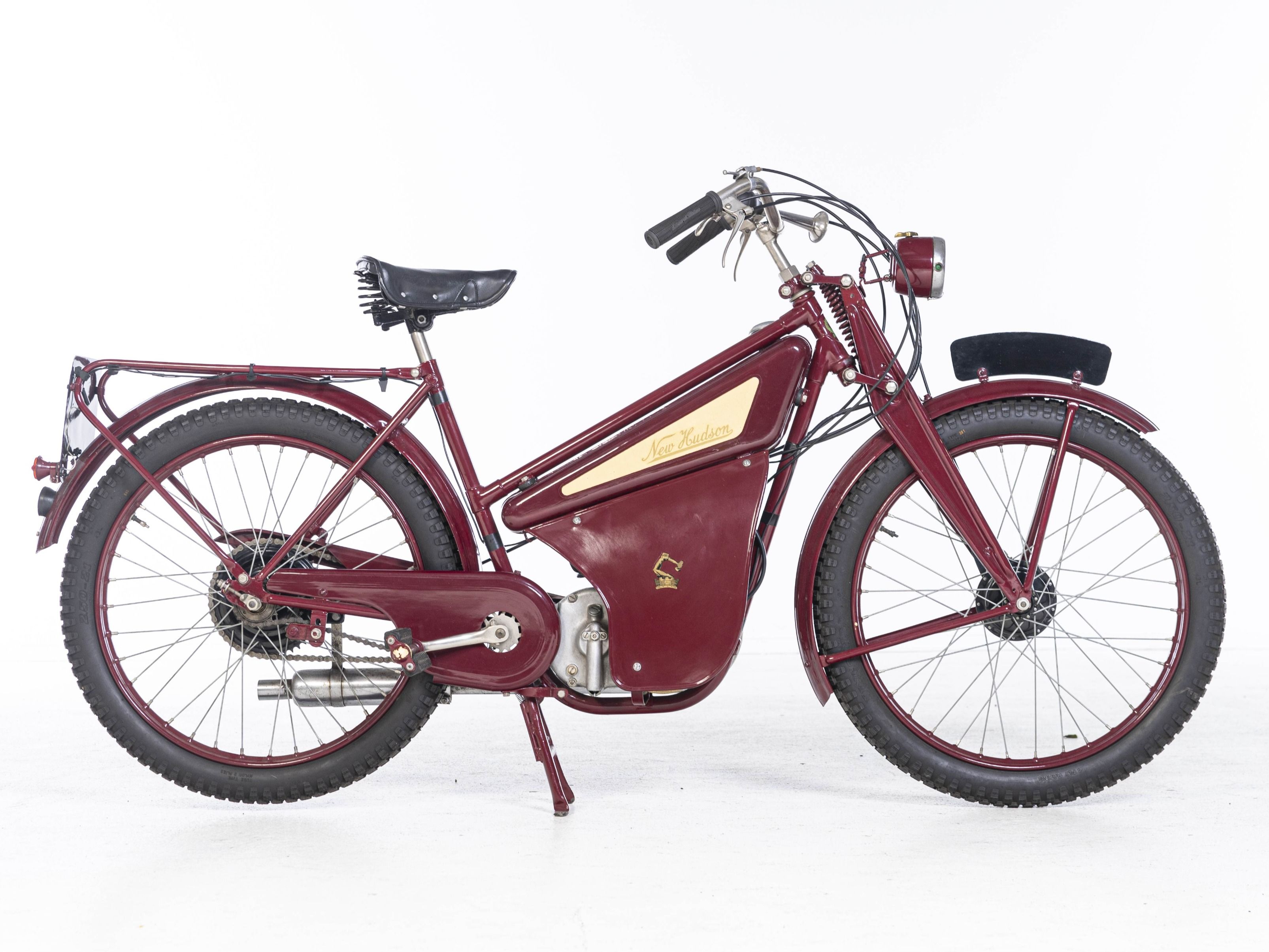 Bonhams Cars : c.1951 New Hudson 98cc Autocycle Frame no. unable to ...
