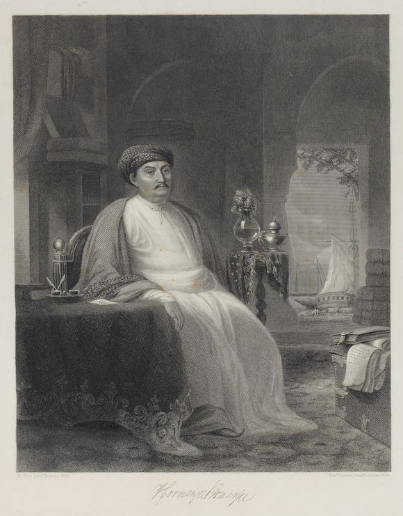 Bonhams : Hormasji Bomanji, a Parsi gentleman seated in an interior ...