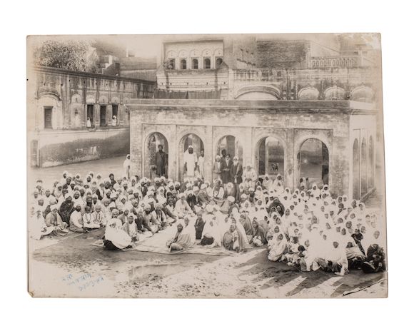 Bonhams : A group of three photographs of Sikh religious buildings and ...