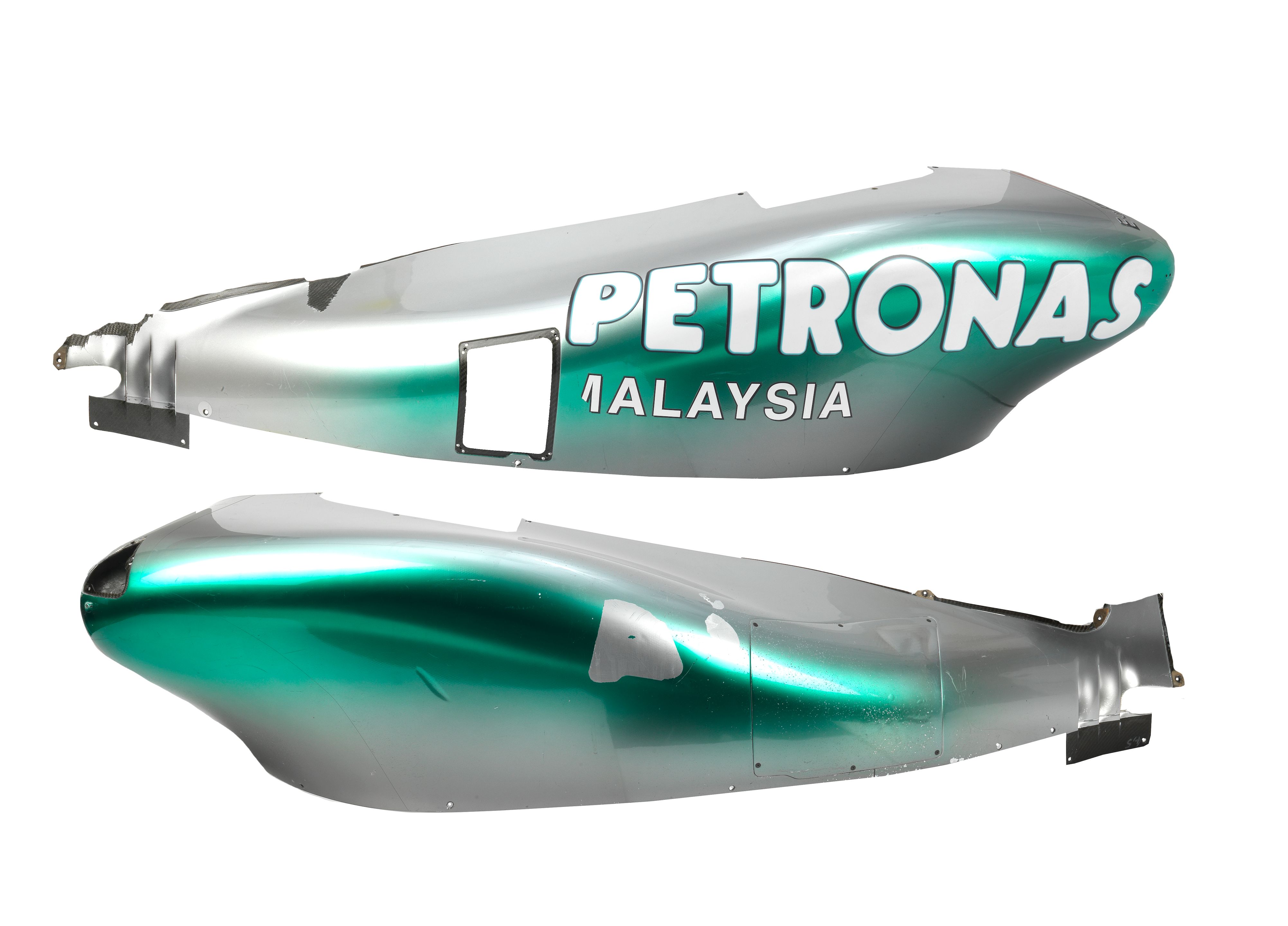 Bonhams Cars : Two 2011 Mercedes AMG Petronas F1 W03 side pods, ((2))
