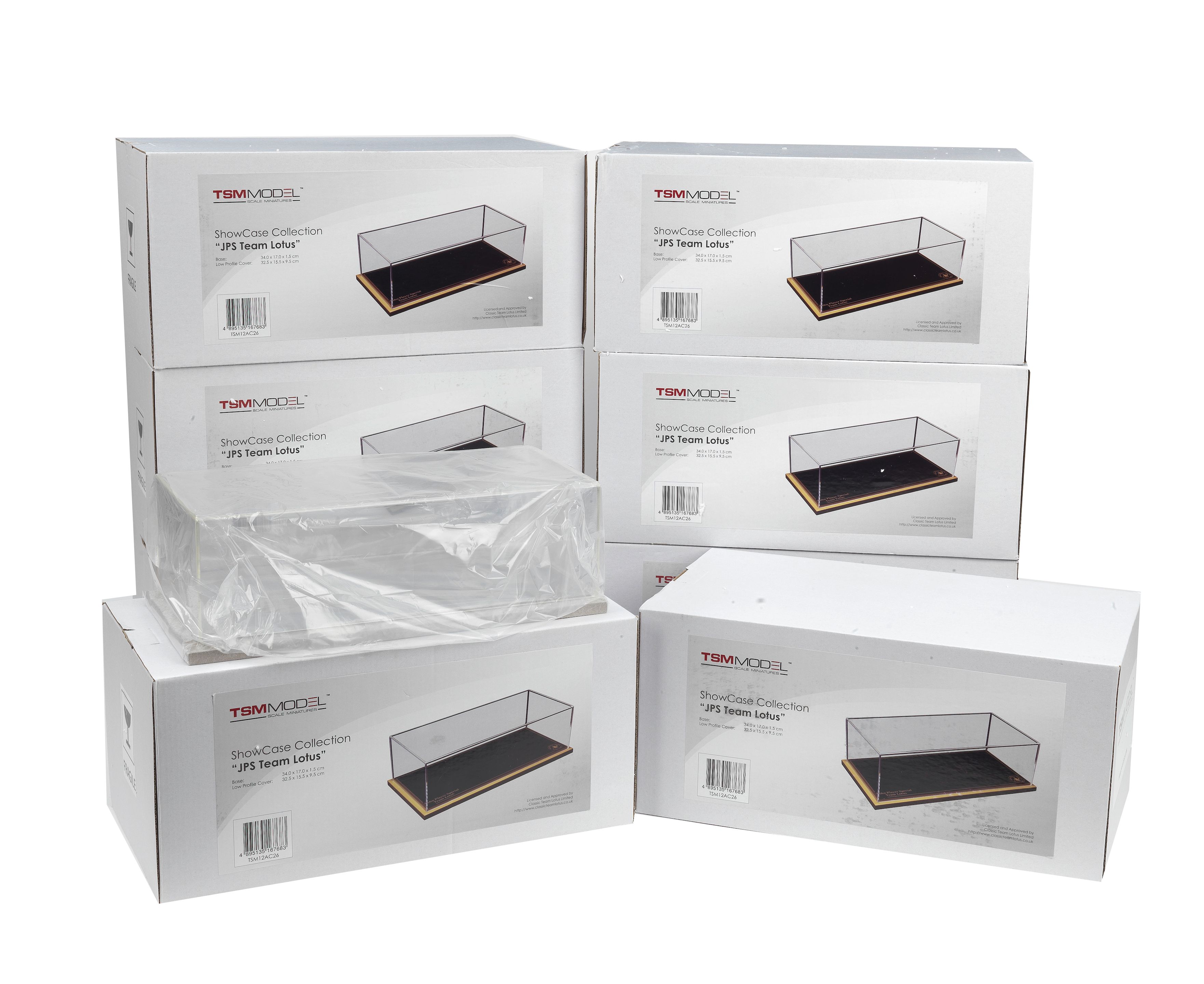Bonhams Cars : Eight boxed 'JPS Team Lotus' Perspex display cases to ...