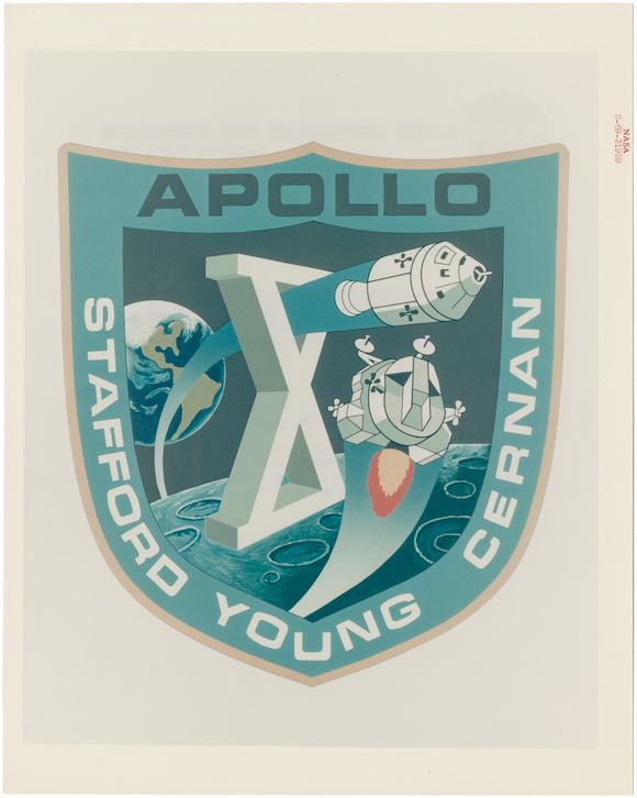 Bonhams Cornette de Saint Cyr : [Apollo 10] THE OFFICIAL EMBLEM OF ...
