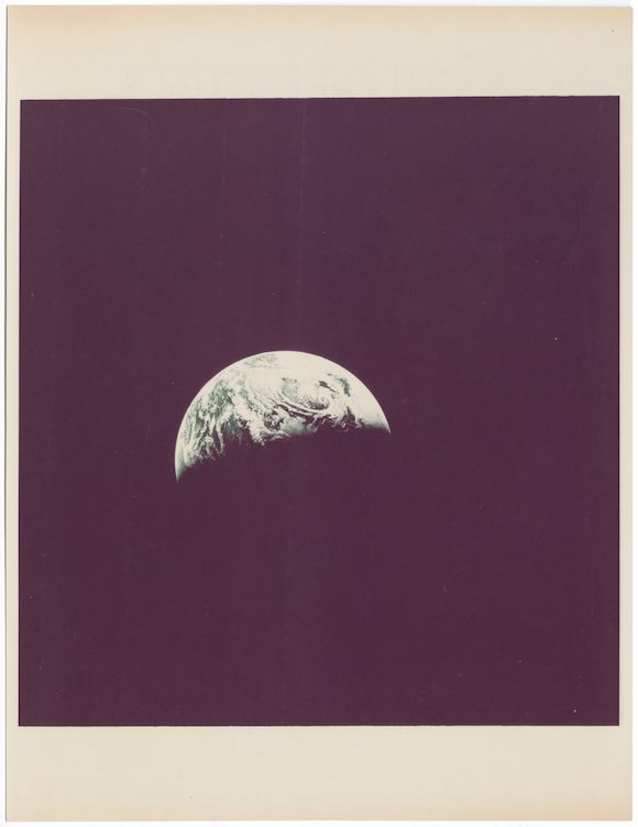 Bonhams Cornette de Saint Cyr : [Apollo 10] CRESCENT EARTH FLOATING IN ...