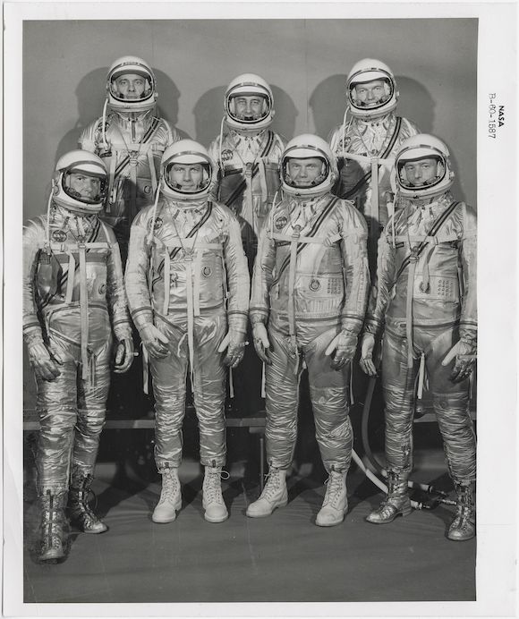 Bonhams Cornette de Saint Cyr : [Project Mercury] ICONIC PORTRAIT OF THE MERCURY SEVEN: NASA's ...