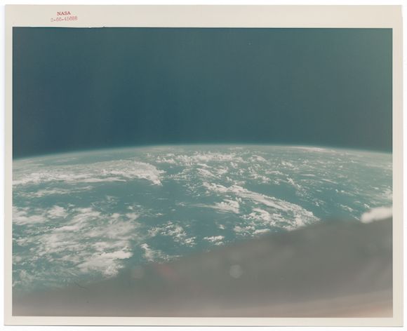 Bonhams Cornette de Saint Cyr : [Gemini X] THE SPACECRAFT IN A RECORD-HIGH ORBIT OVER THE BLUE ...