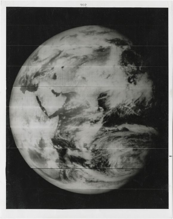 Bonhams Cornette de Saint Cyr : [Lunar Orbiter V] THE FIRST PHOTOGRAPH ...