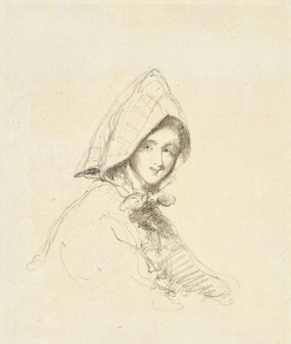 Bonhams : THOMAS BOSWALL WATSON (1815-1860) Portrait Sketch of a Tanka ...
