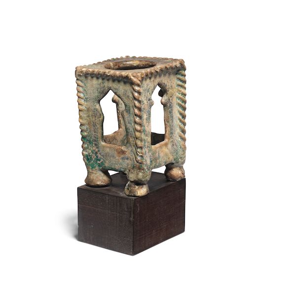 Bonhams : A Raqqa pottery lantern Syria, 13th Century