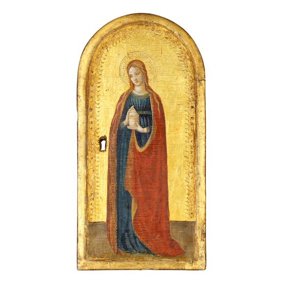 Bonhams : Sienese School, 15th Century Saint Mary Magdalene framed: 42. ...