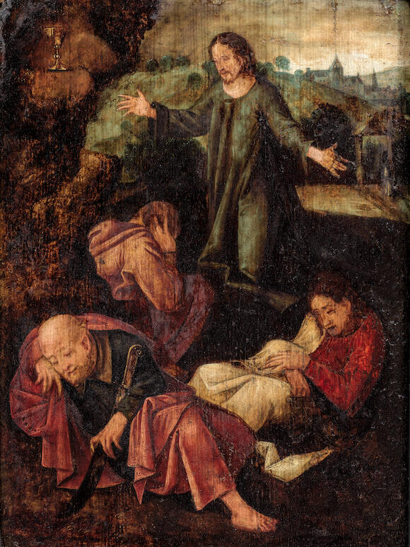 Bonhams : Workshop of The Master of the Prodigal Son (active Antwerp, circa 1530-1560) The Agony ...
