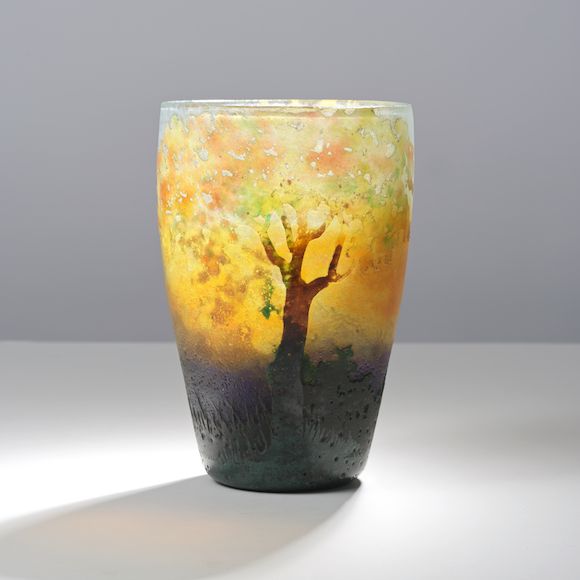 Bonhams Cornette de Saint Cyr : DAUM Nancy & CLAIN ET PERRIER Vase à ...