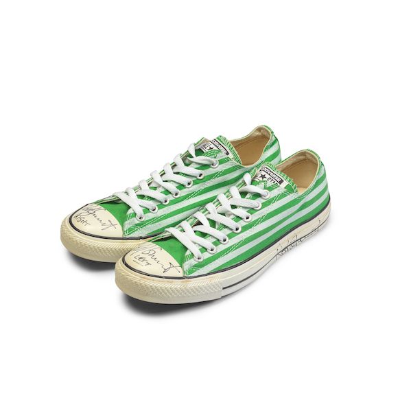 Bonhams : Rod Stewart: A Pair of Signed Converse Trainers, 2021,