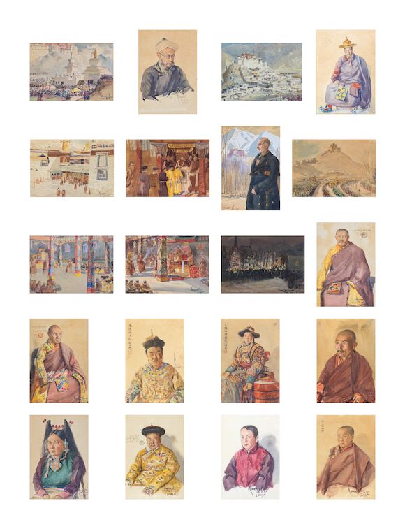 Bonhams : Kanwal Krishna (Indian, 1910-1993) Forty watercolours from ...