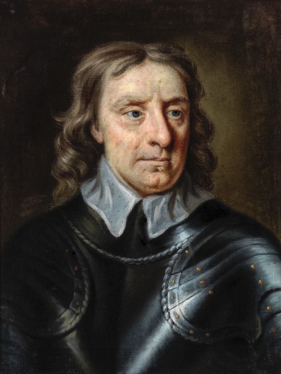 Bonhams : After Robert Walker, 18th Century Portrait of Oliver Cromwell ...
