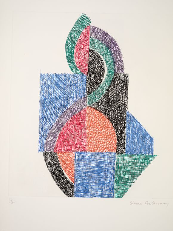 Bonhams Cornette de Saint Cyr : SONIA DELAUNAY (1885-1979) SONIA DELAUNAY, 1966 Album composé de ...