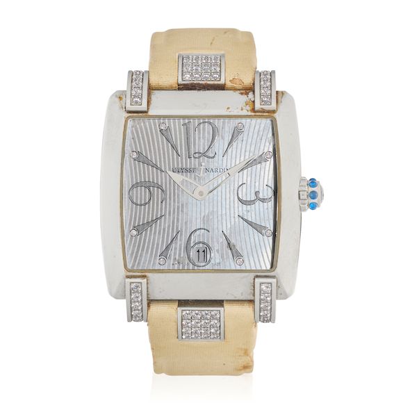 Bonhams : Ulysse Nardin. A lady's stainless steel automatic diamond set ...